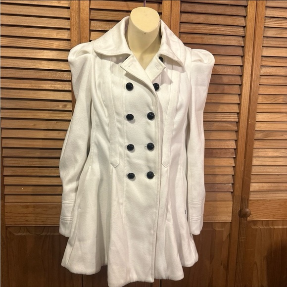 XOXO | Jackets & Coats | Xoxo White Peacoat | Poshmark